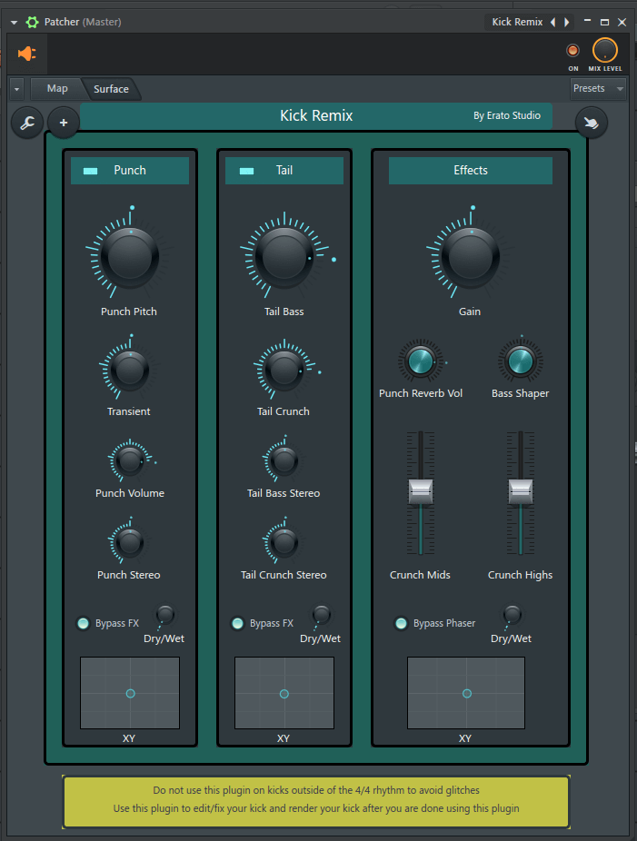 Kick Remix (Patcher Plugin) - Erato Studio